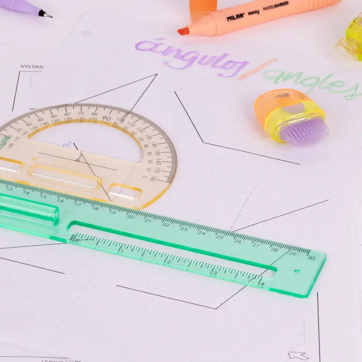 Transparent rulers tracing kit New Look series