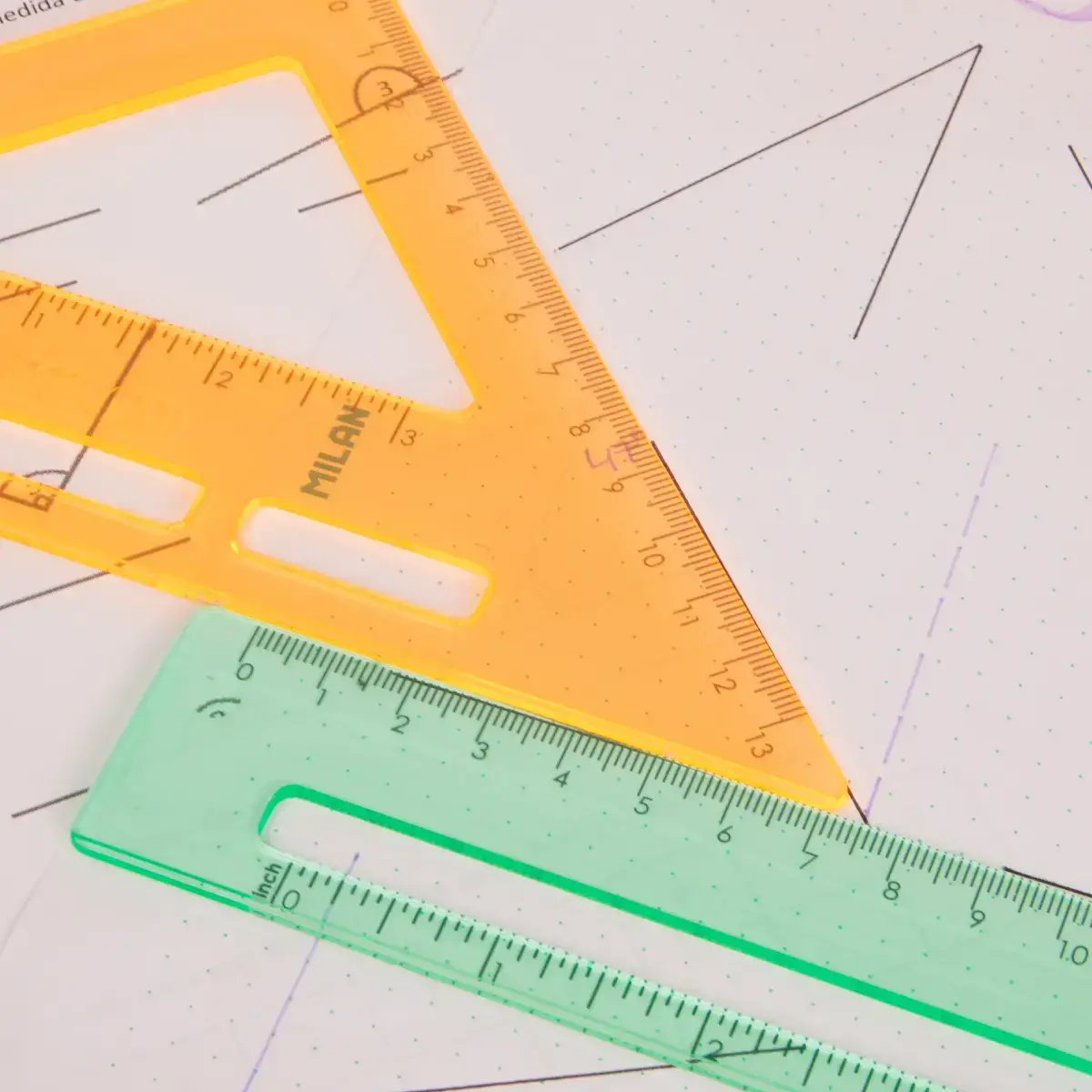 Transparent rulers tracing kit New Look series