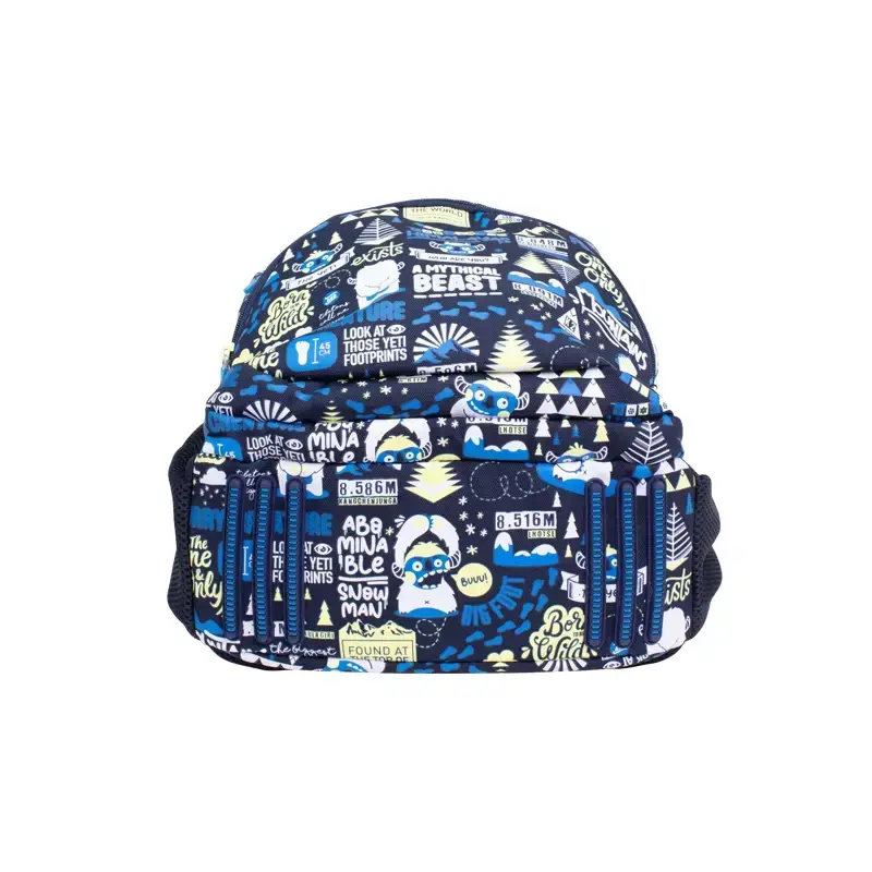 Mochila escolar 4 cremalleras (25 l) serie especial The Yeti, azul marino