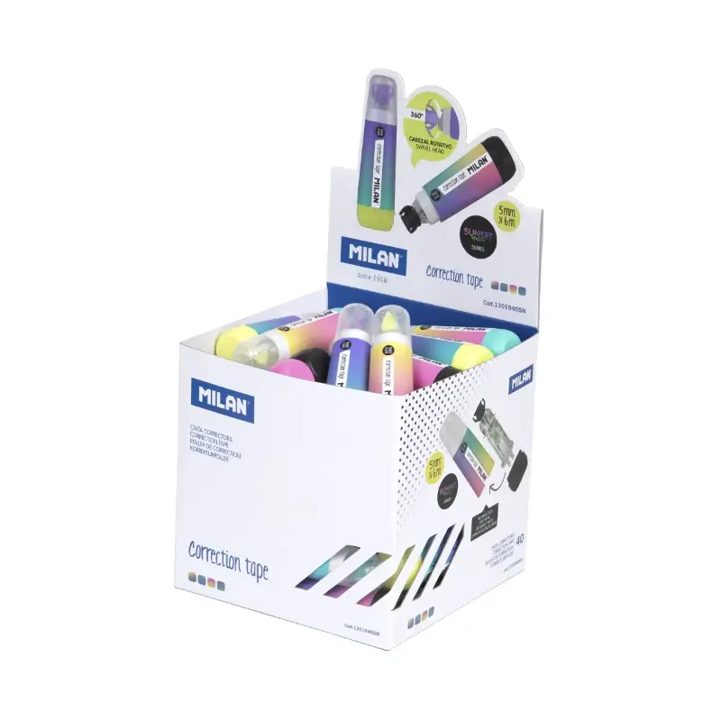 Display cube 40 cylindrical correction tapes 5 mm x 6 m Sunset series
